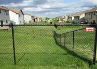 China Anti Corrosion Black 2m High Steel Chain Link Fencing With Vinyl Coated for sale