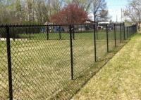 China Anti Corrosion Black 2m High Steel Chain Link Fencing With Vinyl Coated for sale