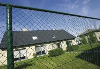 China Pvc Coated Diamond Wire Mesh Sports Field 1.8m Steel Chain Link Fencing for sale