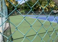 China Hot Dipped Galvanized Steel Chain Link Fencing , L30m Chain Link Security Gate for sale