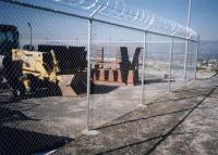 China Hot Dipped Galvanized Steel Chain Link Fencing , L30m Chain Link Security Gate for sale