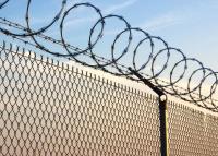 China Metal 1.5m High Diamond Mesh Razor Wire Fencing Commercial Grade for sale