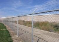 China Metal 1.5m High Diamond Mesh Razor Wire Fencing Commercial Grade for sale