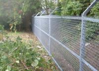 China Metal 1.5m High Diamond Mesh Razor Wire Fencing Commercial Grade for sale