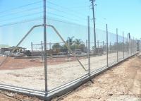 China Barbed Wire Mesh 6ft Height Steel Chain Link Fencing With Hot Dip Galvanized for sale