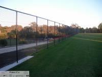 China Black Galvanized 3.0m Height Steel Chain Link Fencing 50mm Pitch for sale