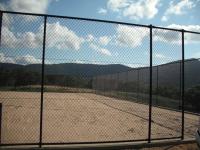 China Black Galvanized 3.0m Height Steel Chain Link Fencing 50mm Pitch for sale