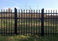 China Spear Top Steel Single Gates , 1.8mx2.4m Fencing Tubular Steel for sale