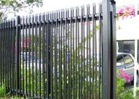 China Tubular 2100x2400mm Ornamental Steel Fence Panels Anti Rust for sale