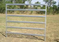 China Oval Bar 6ft High Heavy Duty Galvanized Corral Panels For Cattle Feeding for sale