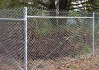 China 25m Length 1.5mm 6 Foot High Chain Link Fence With Galvanized for sale