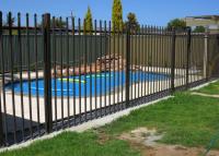 China Residential Wrought Iron Steel Tubular Fencing Rustproof for sale