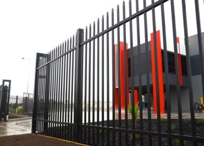 China Tubular 7ftx8ft Ornamental Metal Fence Panels Fadeless for sale