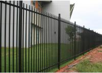 China Tubular 7ftx8ft Ornamental Metal Fence Panels Fadeless for sale