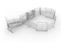 China Metal Sqaure Pipe 1.5x2.1m Heavy Duty Cattle Panel For Farm for sale