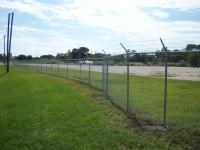 China CE 6 Foot Hot Dip Galvanized 3mm Chain Link Construction Fence Nice Looking for sale