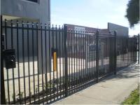 China 2.1m High Security Q195 Pipe Wrought Iron Steel Fence Panels And Posts for sale