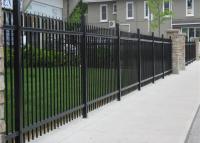 China Steel Pinnacle 3 Rail 8ft Wide Tubular Pool Fencing for Residential for sale
