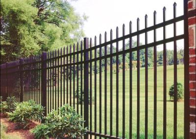 China Customized Construction Site Tubular Metal Fencing Galvanized High Security for sale