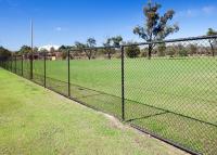 China 1.8m Height High Security 2.5mm Steel Chain Link Fencing Galvanized Round Post for sale