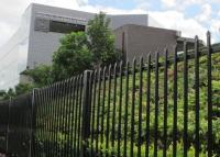 China CE 2 Rails 7ft High Steel Tubular Fencing With Powder Coated for sale