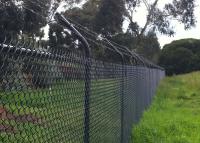 China 3.15mm Wire 4ft Height Steel Chain Link Fencing With Expanded Mesh for sale