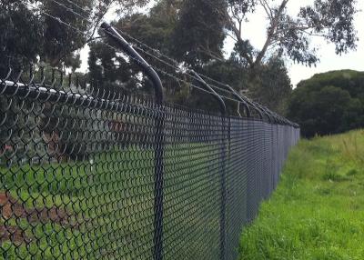 China 3.15mm Wire 4ft Height Steel Chain Link Fencing With Expanded Mesh for sale