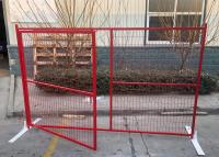 China PVC Coated 6x9.5ft Temporary Site Fencing With 50x100mm Mesh for sale