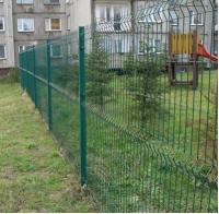 China 3D Curved 2.43m Width Decorative Wire Mesh Fence For Outdoor for sale