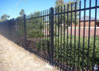 China Hot Dipped Galvanized 2100x2400mm Steel Tubular Fencing For Security for sale