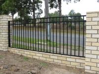 China H7ft Residential Steel Fence Panels , Non Corrosive Steel Picket Fencing for sale