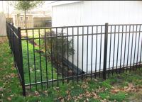 China 3mm Thickness 8foot Width Steel Tubular Fencing For Swimming Pool Security for sale