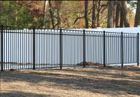 China Strong 5ft Height Steel Tubular Fencing With Flat Top For Backyard for sale