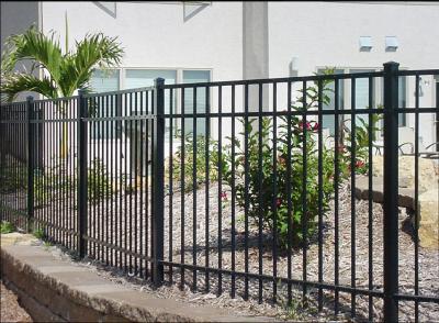 China Rustproof 210cm Tall Decorative Metal Fencing Panels With 2mm Thickness Tube for sale