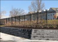 China Galvanized Decorative Garden Wrought Iron Picket Fence for sale