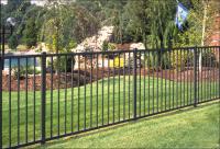 China Rustproof 210cm Tall Decorative Metal Fencing Panels With 2mm Thickness Tube for sale