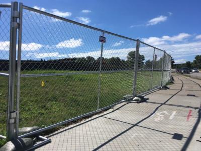 China Free Standing 2mm Temporary Security Fencing Portable Galvanized For Events for sale