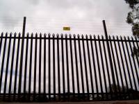 China CE Black 1.2 Metres Steel Palisade Fencing With Triple Pointed Top for sale