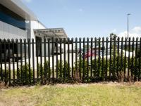China CE Black 1.2 Metres Steel Palisade Fencing With Triple Pointed Top for sale