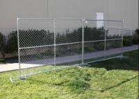 China 12ft Wide Temporary Fencing Panels , Steel 6ft Tall Chain Link Fence for sale