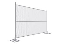 China W3.66m Chain Link Construction Fence , H1.8m Temporary Chain Link Fence Panels for sale