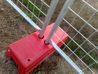 China Portable 8ft Length Temporary Steel Fencing For Construction Sites for sale