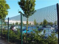 China Powder Coated 8ft Width Fence Panels , 4mm Wire No Climb Security Fence for sale