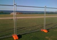 China 200g/M2 Zinc Coated W2.4m Temporary Steel Fencing For Construction Site Security for sale