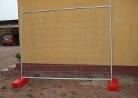 China 200g/M2 Zinc Coated W2.4m Temporary Steel Fencing For Construction Site Security for sale