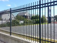 China Garden House School 2.4x2m Steel Wrought Iron Fence Vandal Resistant for sale
