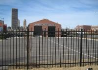 China Matting Black Powder Coated Steel Fence 6ft 7ft 8ft custom made for sale