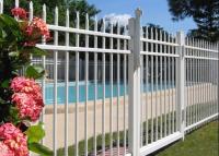 China Powder Coated Wrought Iron Fence 6ft High For Residential for sale