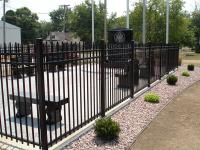 China Garden Permanent Coating Wrought Iron Dog Fence 2.4x2m for sale