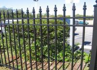 China Anti Rust Black 6x8ft Wrought Iron Security Fence For School for sale